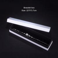 China Shoulder Style Black Cardboard Jewelry Packaging Box Velvet Lined Custom for sale