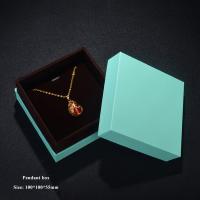 China Custom Packaging Cardboard Jewelry Boxes For Necklaces Shoulder Type With Velvet Lining for sale