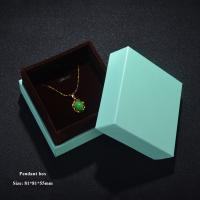 China Custom Packaging Cardboard Jewelry Boxes For Necklaces Shoulder Type With Velvet Lining for sale