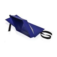 China Fold Flat Custom Printing Rigid Paper Gift Box With Ribbon Closure for sale