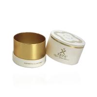 China OEM Welcome Cylinder Shape Rigid Paper Gift Box , Rigid Shoulder Box For Scented Candle for sale