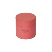 China Reusable 10cm Diameter Pink Cylinder Paper Box For Shirt Packaging for sale