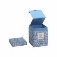 China Two Piece Rigid Paper Gift Box Full Printing 9*9*12cm With Card Holder for sale
