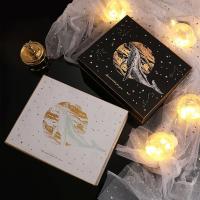 China Custom Rigid Shoulder Box , 2 Piece Boxes With Shredded Paper 29*21*9.5cm for sale