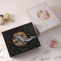 China Custom Rigid Shoulder Box , 2 Piece Boxes With Shredded Paper 29*21*9.5cm for sale