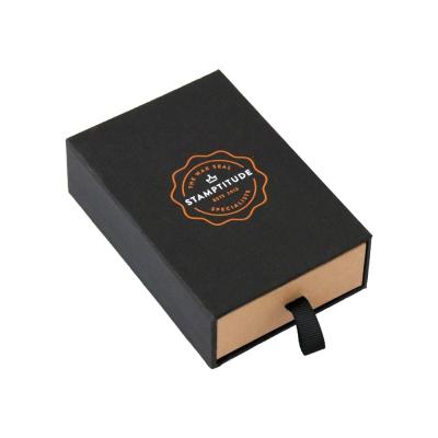 China Handmade Drawer Style Rigid Paper Gift Box With EVA Insert For Wax Seal Stamp for sale