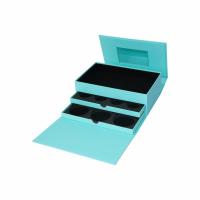 China 3 Layers Blusher Eyeshadow Cosmetic Gift Boxes With Makeup Mirror for sale
