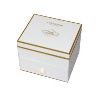 China Multifunctional Cosmetic Gift Boxes Two Tiers With Grosgrain Ribbon for sale