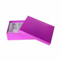 China CMYK Color Cosmetic Gift Boxes , Holographic Paper Box With PET Tray And Lid for sale