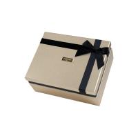 China ODM Service Decorative Cosmetic Gift Boxes , Bespoke Gift Boxes With Fixed Ribbon for sale