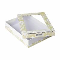 China PET Tray 100% Recycled Make Up Gift Boxes With Clear Window for sale