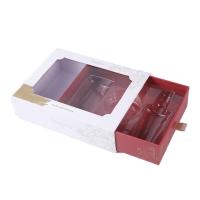 China Skin Care Drawer Type Cosmetic Gift Boxes PMS Color With Satin Puller for sale