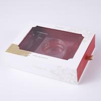China Skin Care Drawer Type Cosmetic Gift Boxes PMS Color With Satin Puller for sale