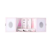 China Magnetic Pink OEM Customize Print Cosmetic Paper Box , Double Door Gift Box 4 Piece for sale