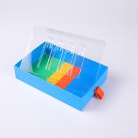 China CMYK Color Handmade Fragrance Gift Box With 4 Cavities Clear PET Window for sale
