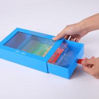 China CMYK Color Handmade Fragrance Gift Box With 4 Cavities Clear PET Window for sale