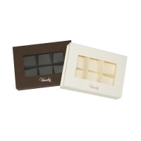 China 6 Grids Book Shape Window Chocolate Boxes , Window Chocolate Boxes Magnetic Flap for sale
