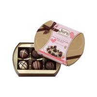 China OEM Welcome Small Empty Chocolate Boxes Elliptical Shape For Anniversary for sale