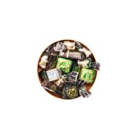 China Dia 14cm Christmas Chocolate Packaging , Assorted Chocolate Gift Boxes Ribbon Closure for sale