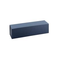 China Blue Magnetic Snapshut Champagne Bottle Box 33*9*9cm Folding Type for sale