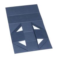 China Blue Magnetic Snapshut Champagne Bottle Box 33*9*9cm Folding Type for sale