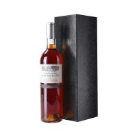 China Foldable Embossed Wine Gift Box Packaging , Liquor Bottle Gift Box Cardboard Glossy Black for sale