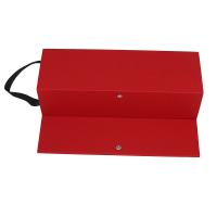 China 9cmx9cmX33cm  Individual Wine Glass Boxes , Christmas Wine Box Collapsible Type for sale