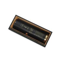 China Recycled Cardboard Wine Gift Packaging Boxes , Single Wine Bottle Box Slide Out Black for sale