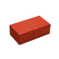 China V Shape Flap Foldable PU Leather Wine Box , 2 Bottle Wine Gift Box With Magnetic Button for sale