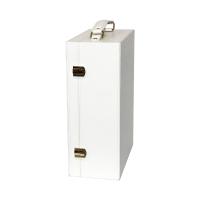 China Flocking Lining PU Leather Wine Gift Packaging Boxes , 3 Bottle Wine Box With Double Clasps for sale