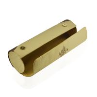 China Beige Scroll Shape Champagne Gift Box With Two Magnetic Buttons for sale