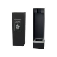 China Pantone Color Single Wine Bottle Cardboard Box Shoulder Style With Insert for sale