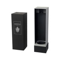 China Pantone Color Single Wine Bottle Cardboard Box Shoulder Style With Insert for sale
