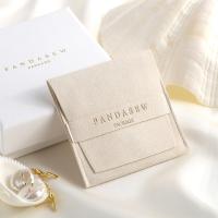 China Chic Small Cardboard Jewelry Packaging Box Slide Open With Satin Puller for sale