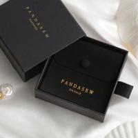 China Bespoke Logo Cardboard Jewelry Packaging Box With Microfiber Pouch for sale