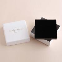 China Multipurpose White Custom Jewelry Gift Boxes , Lid And Base Box 9x9x3.5cm for sale