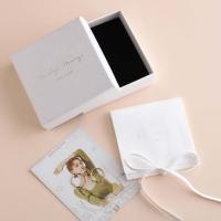 China Multipurpose White Custom Jewelry Gift Boxes , Lid And Base Box 9x9x3.5cm for sale