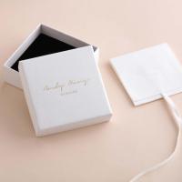 China Multipurpose White Custom Jewelry Gift Boxes , Lid And Base Box 9x9x3.5cm for sale