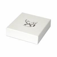 China White Square Cardboard Jewelry Packaging Box 9x9x3.5cm For Bridal for sale