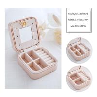 China ISO9001 OEM Welcome Personalised Travel Jewellery Box With Mirror For Women for sale