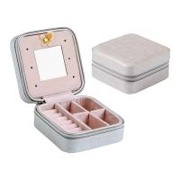 China ISO9001 OEM Welcome Personalised Travel Jewellery Box With Mirror For Women for sale