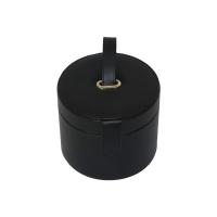 China Cylindrical Leather Vanity Case for sale