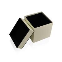 China OEM Welcome Round Flower Hat Box Set Of Two With Black Rim for sale