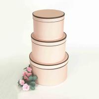 China ISO9001 Certification Round Flower Bouquet Gift Box Assorted Sizes for sale