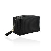 China ISO9001 Certified Faux Leather Cosmetic Makeup Bag With Tassel Puller for sale