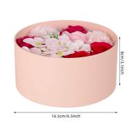 China Customized Cardboard Ribbon Bow Flower Bouquet Boxes For Artificial Flowers for sale
