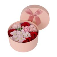 China Customized Cardboard Ribbon Bow Flower Bouquet Boxes For Artificial Flowers for sale