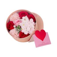 China Customized Cardboard Ribbon Bow Flower Bouquet Boxes For Artificial Flowers for sale