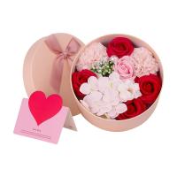 China Customized Cardboard Ribbon Bow Flower Bouquet Boxes For Artificial Flowers for sale