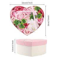 China Heart Shape CMYK Flower Gift Box , Bouquet Storage Box For Valentine'S Day for sale